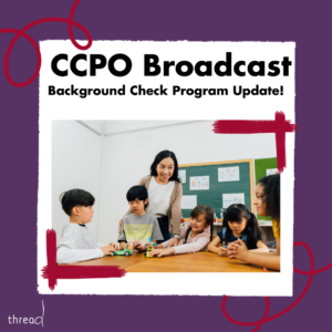 Background Check Program Update - Learn and Grow