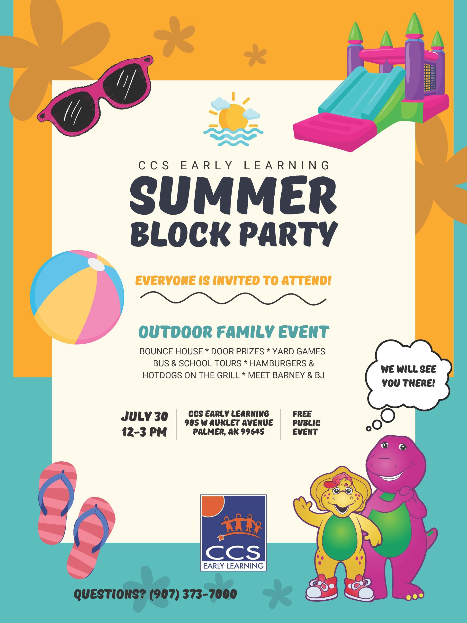 CCS Early Learning Summer Block Party - Thread