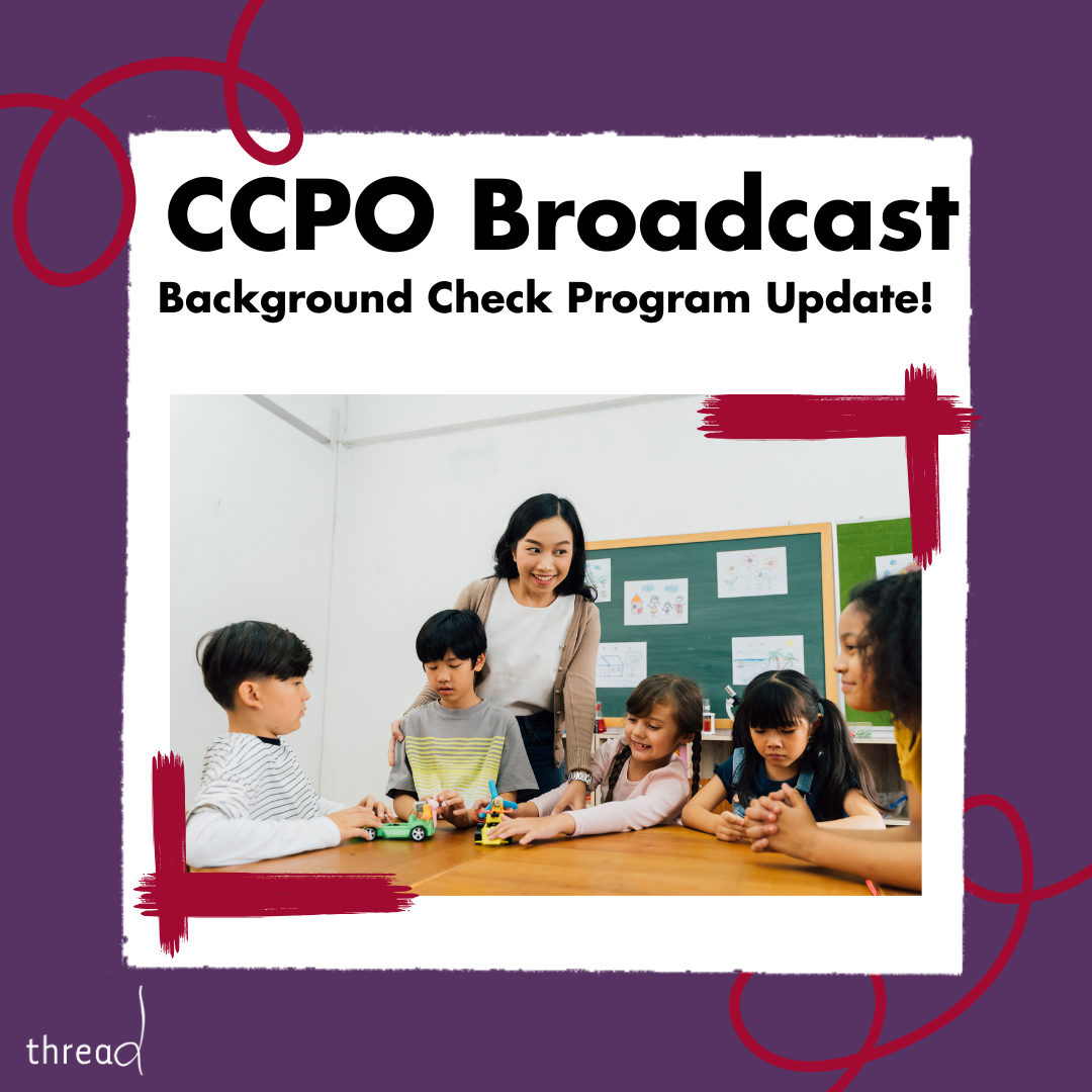 Background Check Program Update - Thread